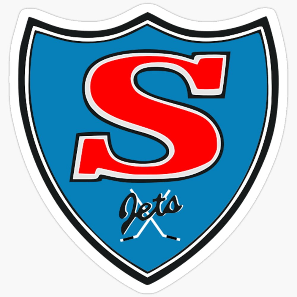 Slough Jets Ice Hockey Team Retro Logo (2) Sticker Phone Decal Water ...