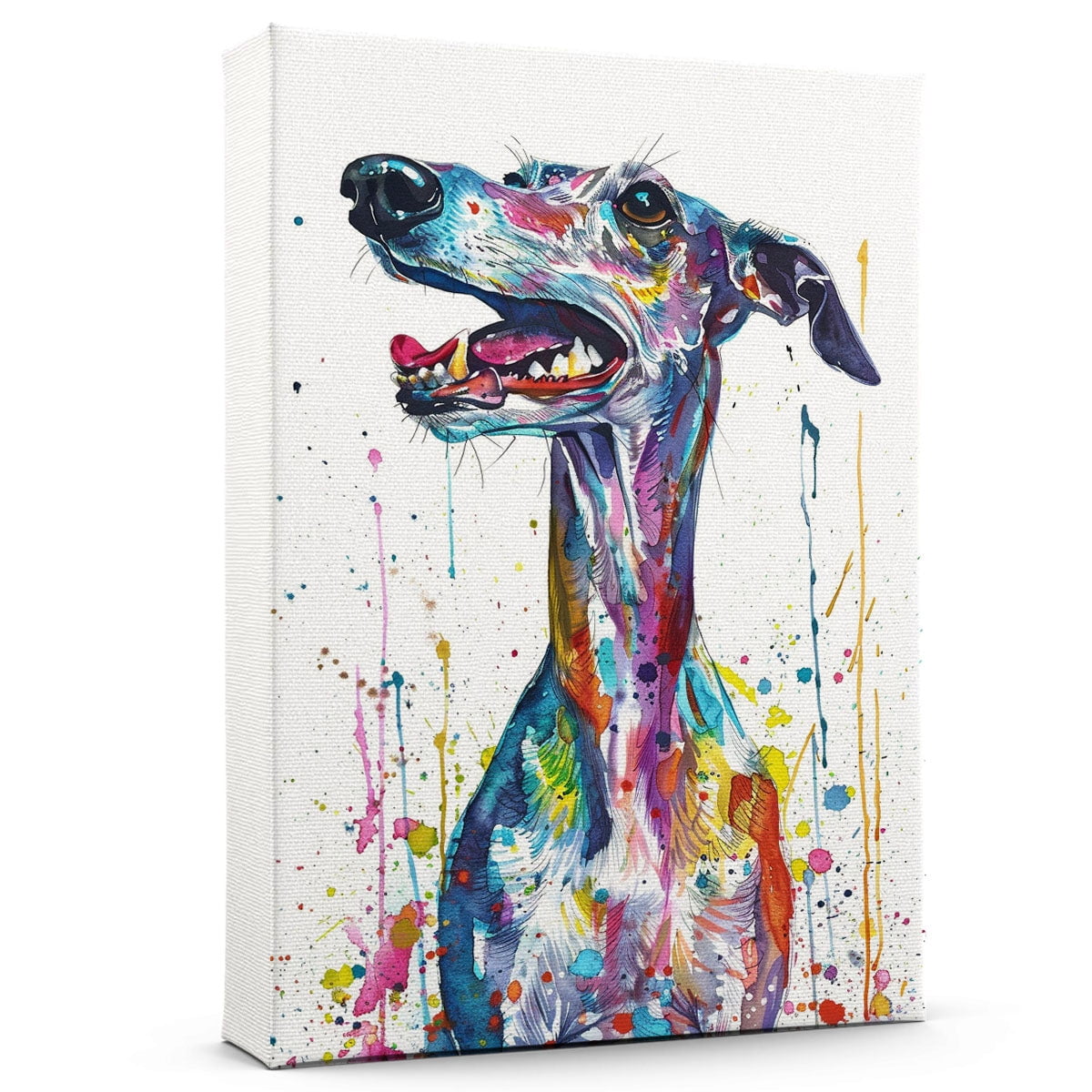 Sloughi Dog Wall Art Animal Oil Painting On Canvas Poster Dog ...