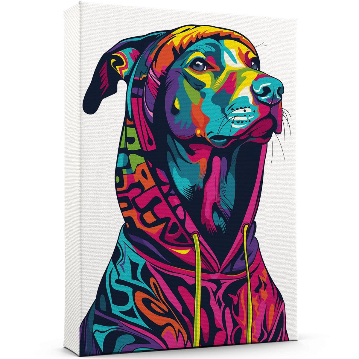 Sloughi Dog Wall Art Cute Animal Decor for Kid's Bedroom, Home Office ...