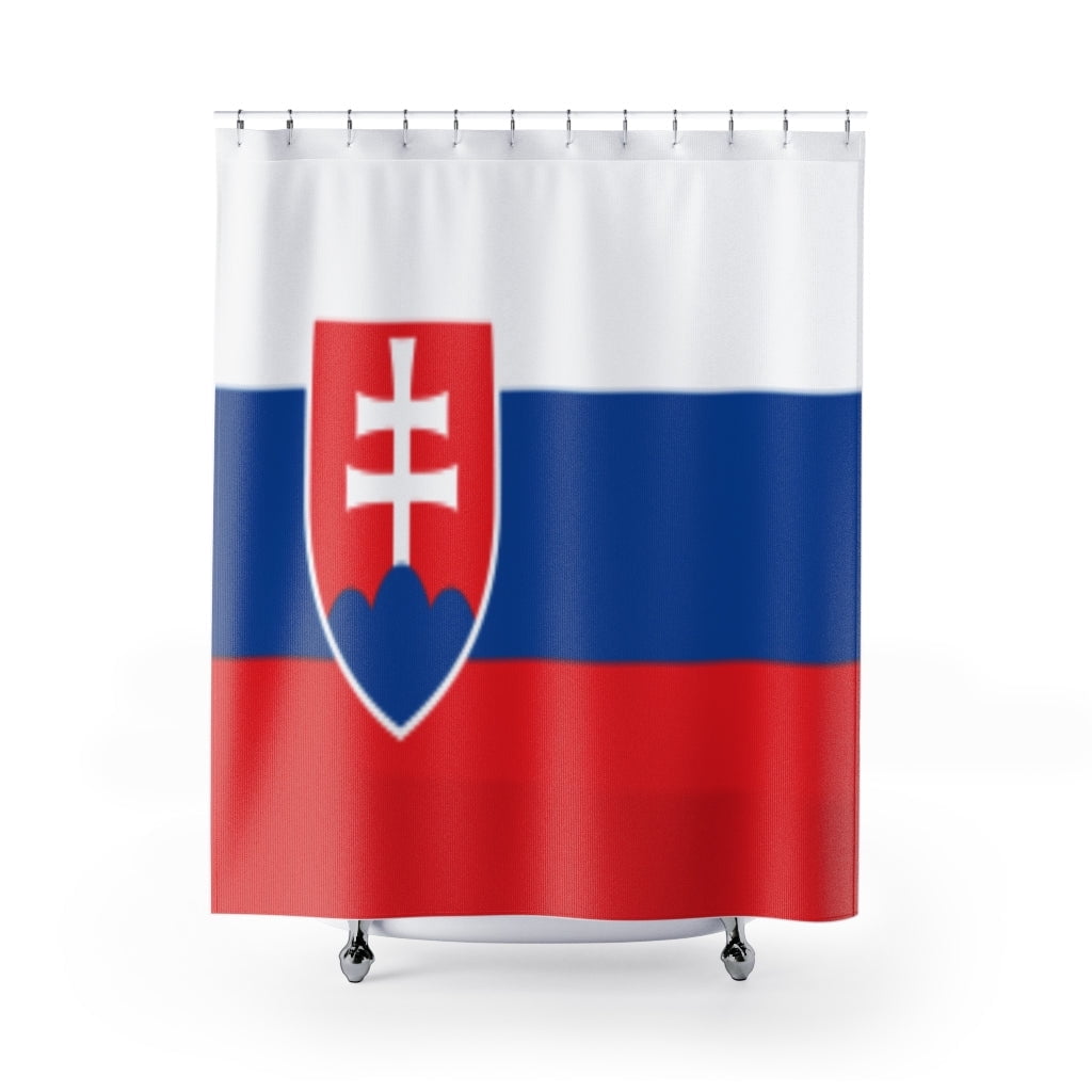 Slovakia Flag Premium 71"x74" Waterproof Shower Curtain for Stylish ...