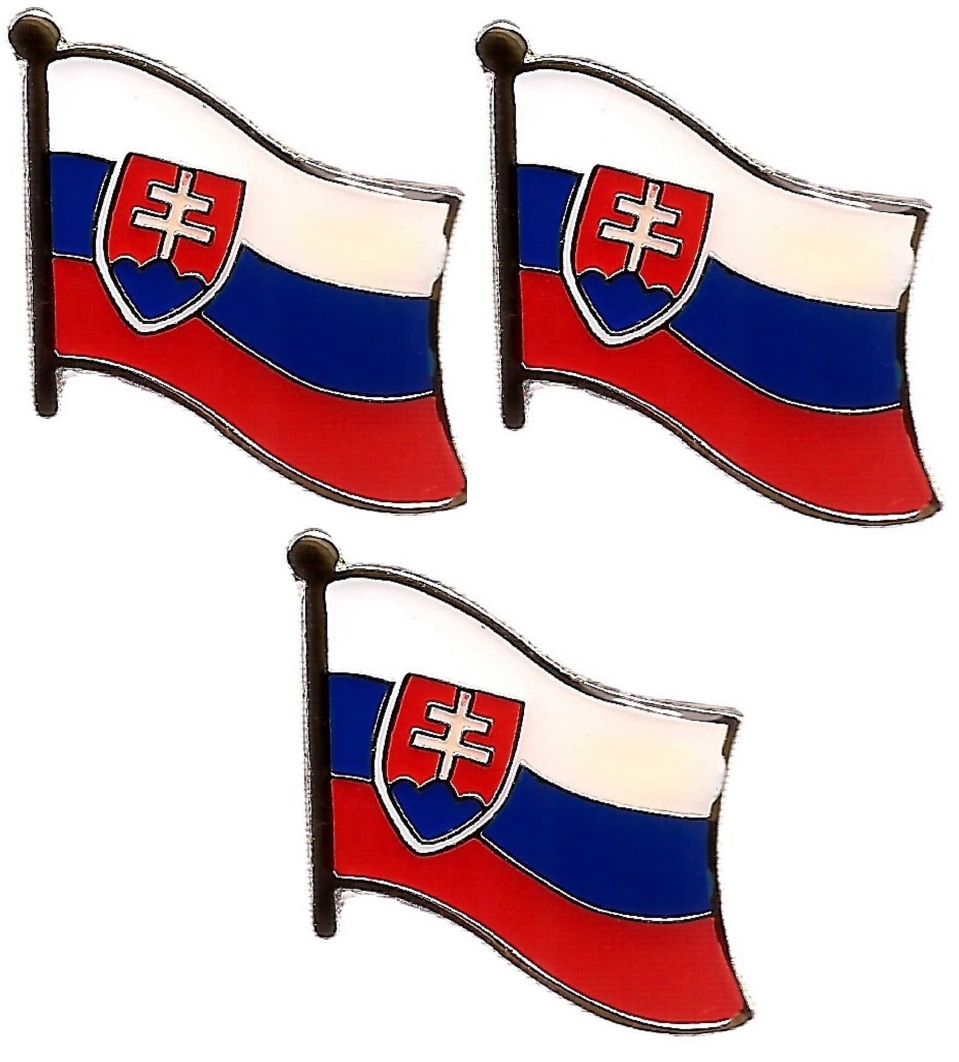 Slovakia Single Flag Lapel Pins, pack of 3 - Walmart.com