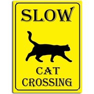 Cat Crossing Sign - Walmart.com