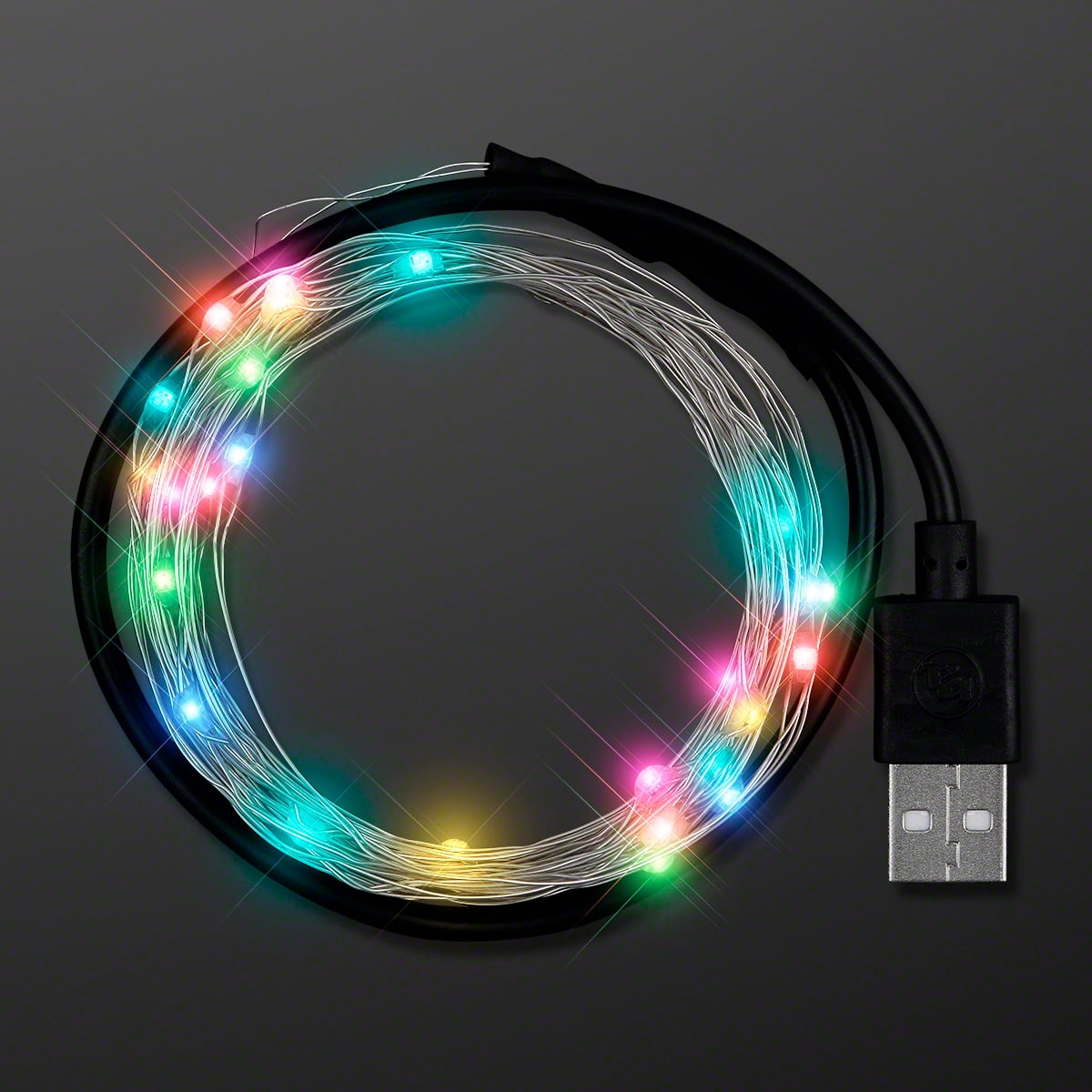 Slow Color Changing LED String Light Desk Decor with USB Plug - Walmart.com