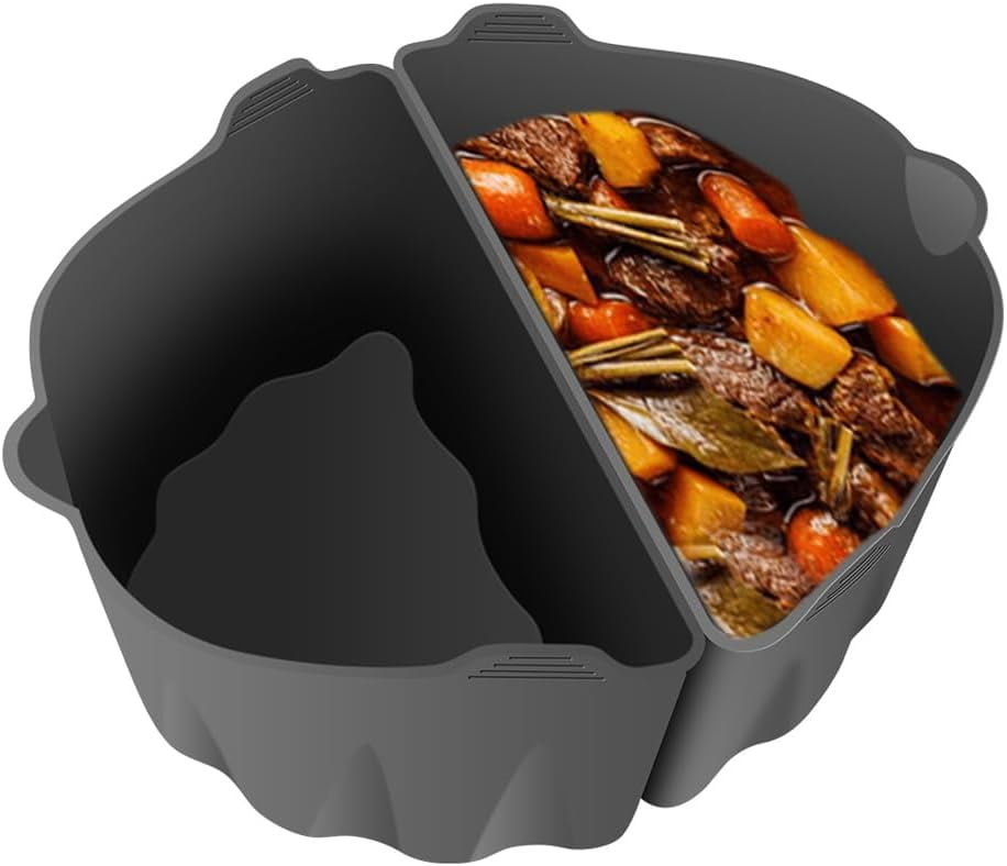 Slow Cooker Divider Liners Insert, Silicone Reusable Slow Cooker Liners ...