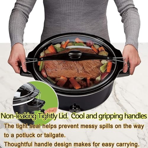 Slow Cooker Extra Large 10-Quart - Cooking Slow Cookers Pot with Lid ...