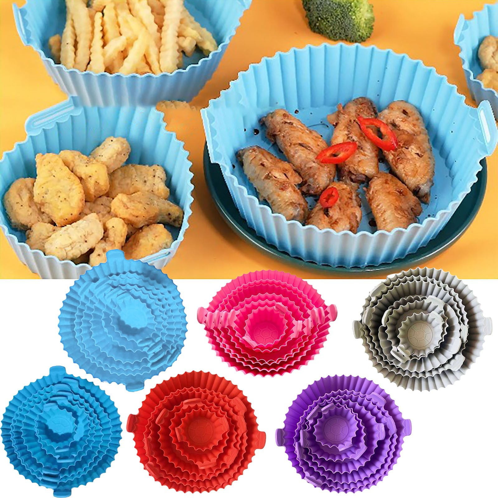 Slow Cooker Liners, Foldable Reusable Silicone Cooking Liners ...