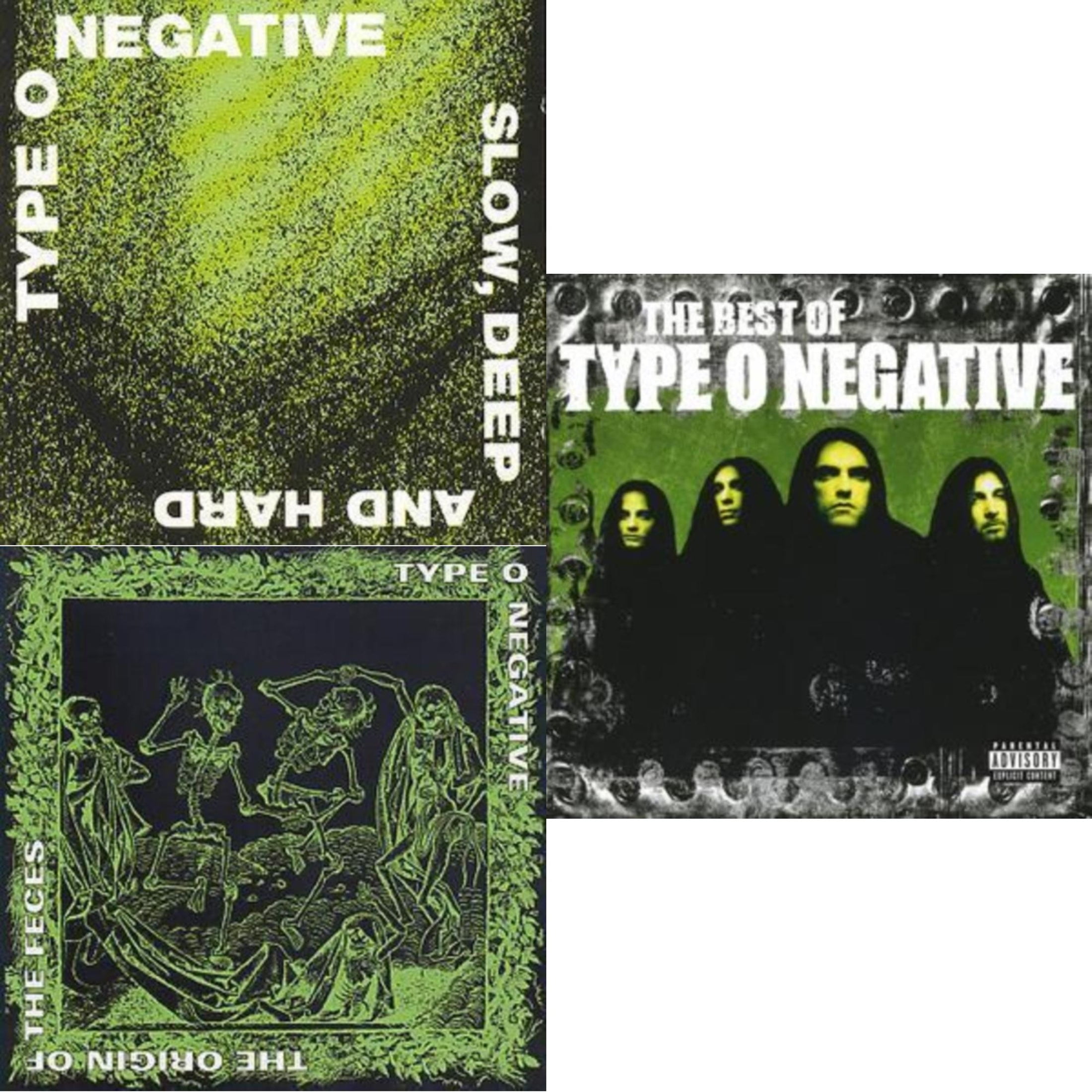 Slow Deep & Hard & Origin Of The Feces & Best Of Type O Negative [CD ...