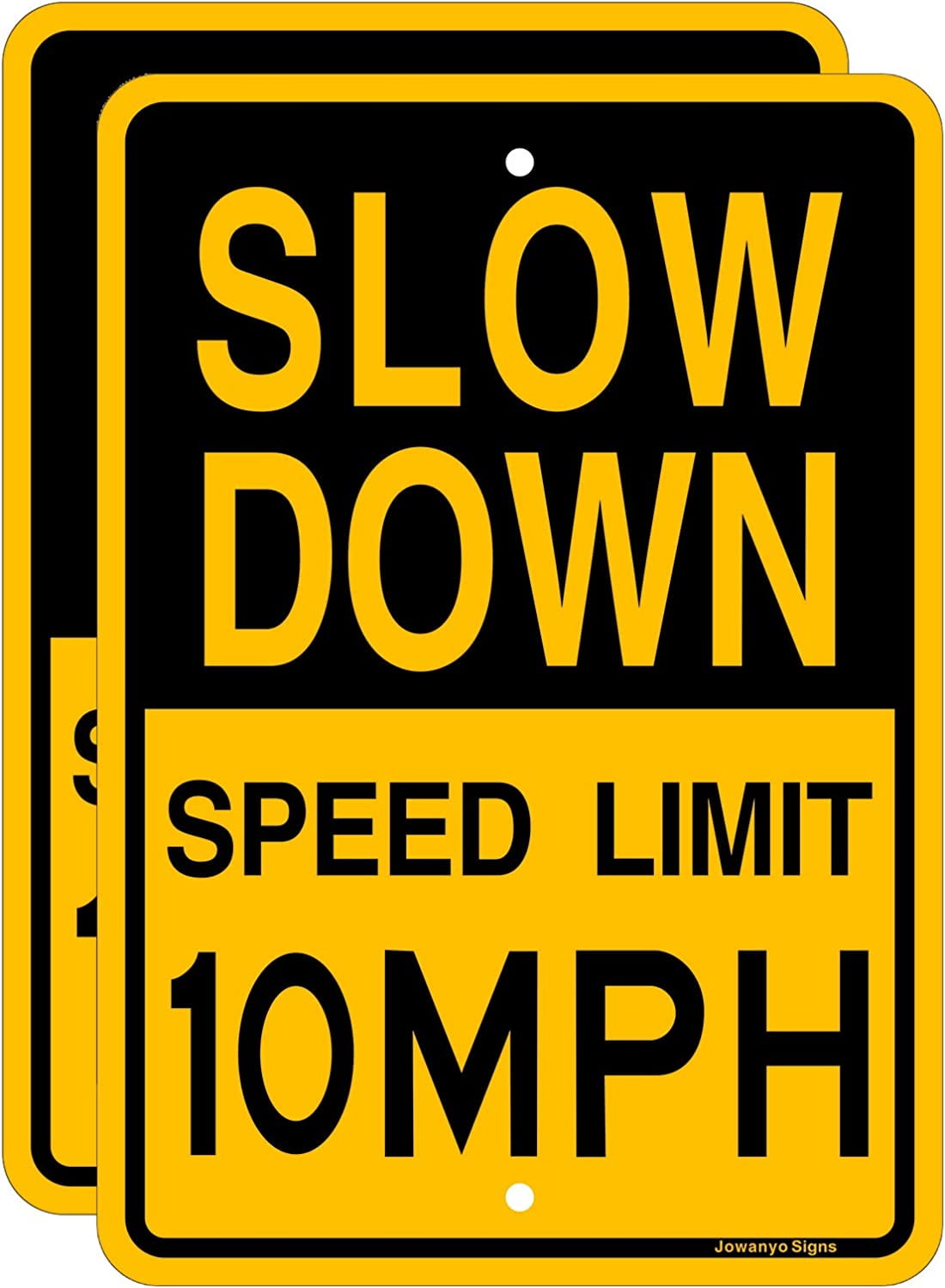 Slow Down Speed Limit 10 MPH Sign,Traffic Sign,8" x 12" inches ...