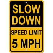 5 Mph Sign