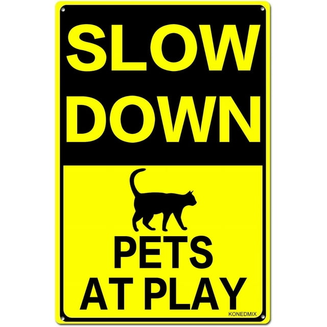 Slow Down Speed Limit 55 MPH Metal Sign, 12 x 16 Inches Traffic Sign ...