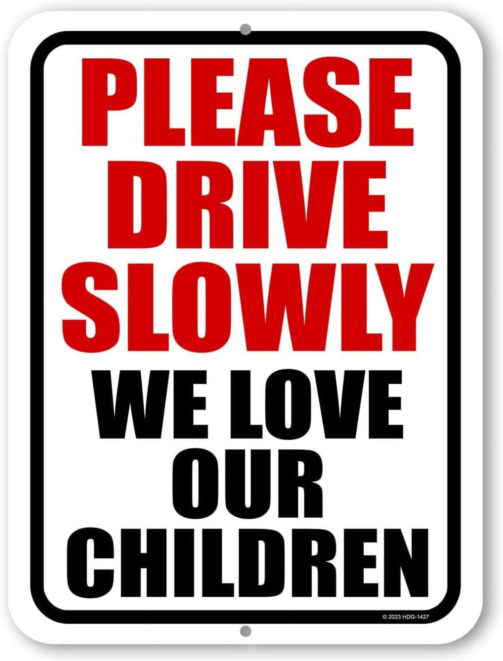 , Slow Down, This is not a Racetrack, Slow Down Sign, Street Signs, Tin ...