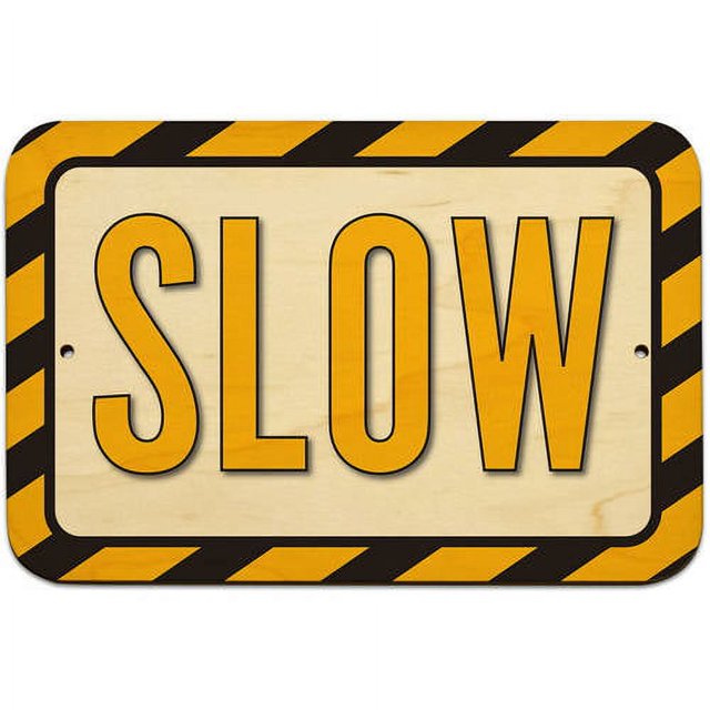 Slow Drive Slow Caution Sign - Walmart.com