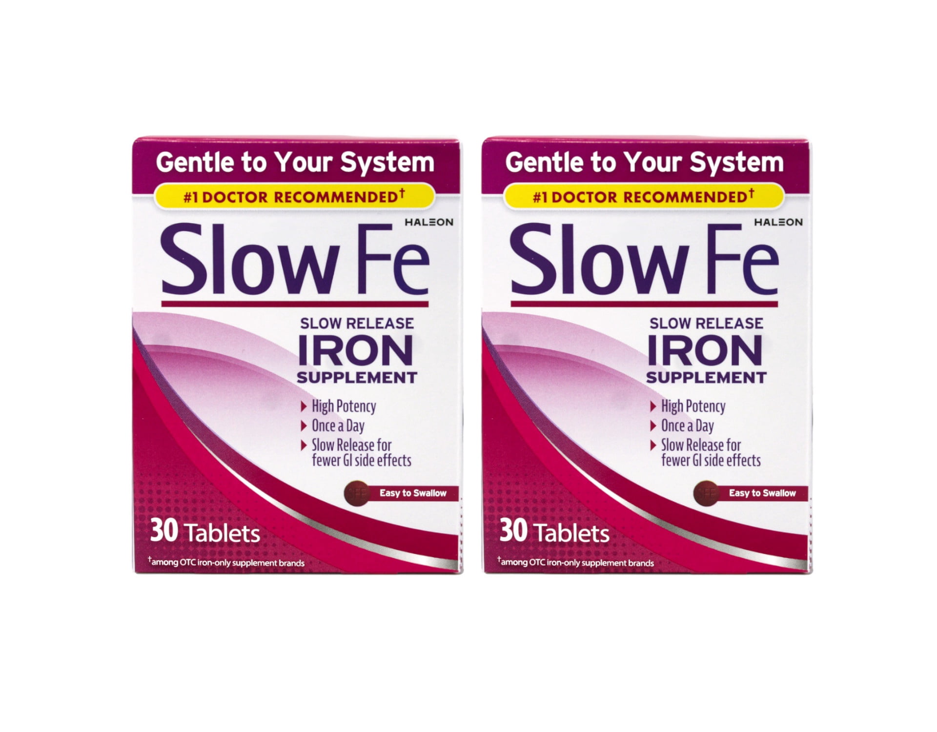 Slow Fe Slow Release Iron Supplement Tablets, 30 ea, 2 Pack - Walmart ...