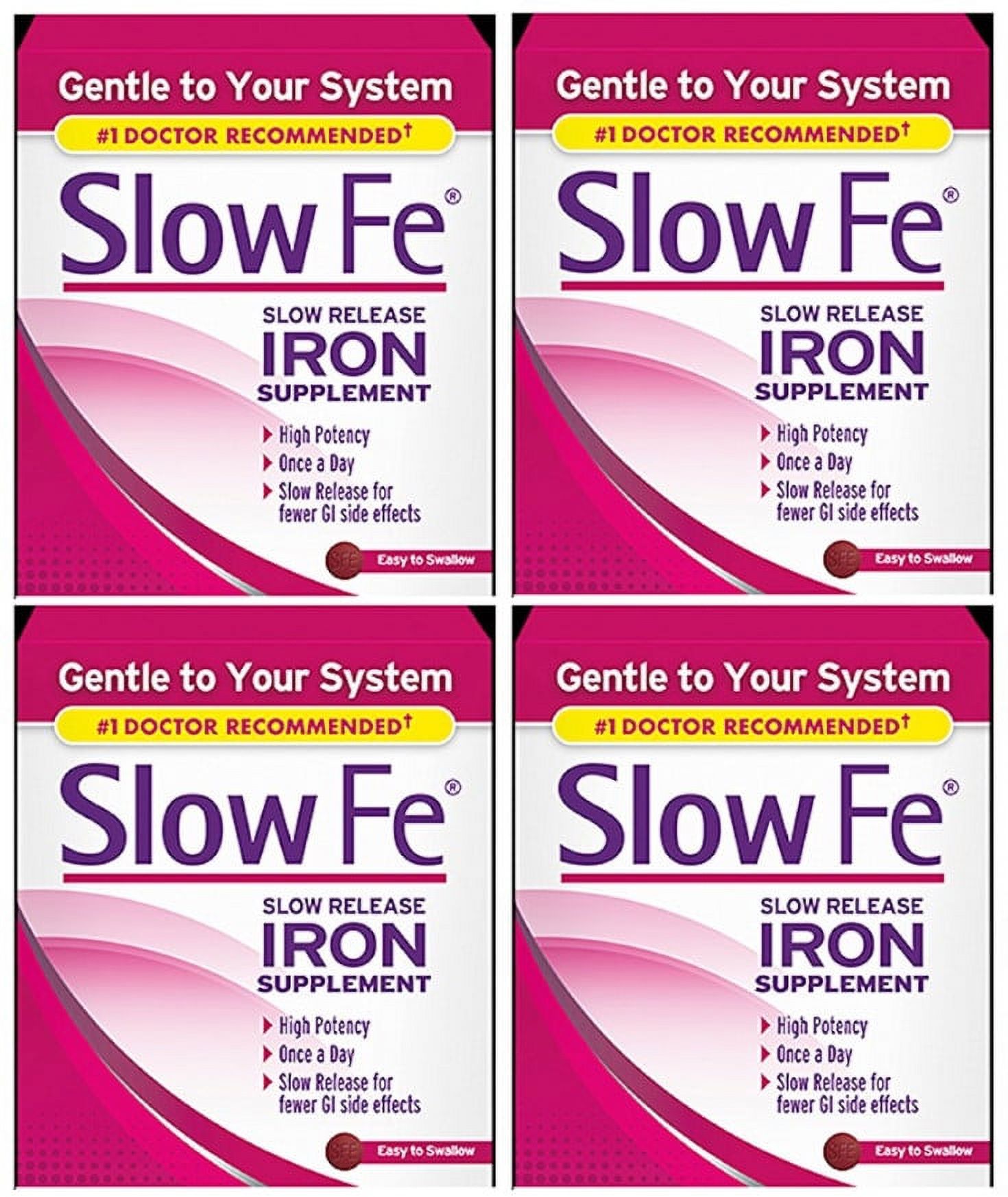 Slow Fe Slow Release Iron, Tablets 30 ea (Pack of 4) - Walmart.com