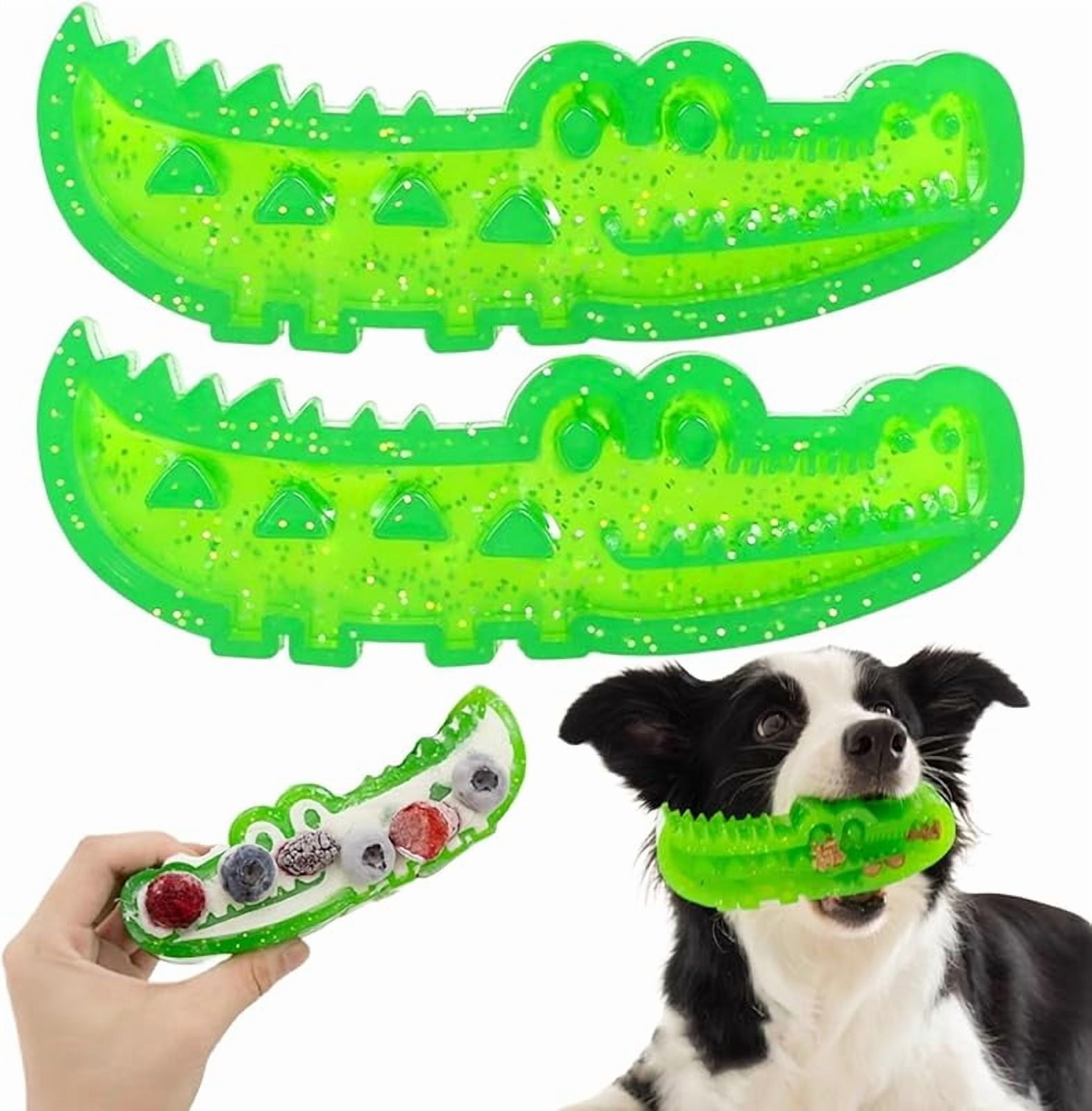 Slow Feed Chew and Fetch Crocodile, Dog Slow Feeder Puzzle Toy ...