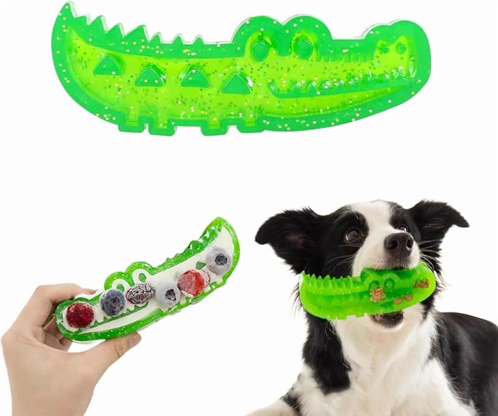 Slow Feed Chew and Fetch Crocodile, Dog Slow Feeder Puzzle Toy ...