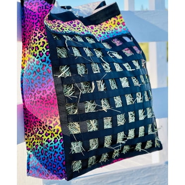 Majestic Ally Nylon Reflective 2.5" Octagon Hole Slow Feed Hay Bag for ...