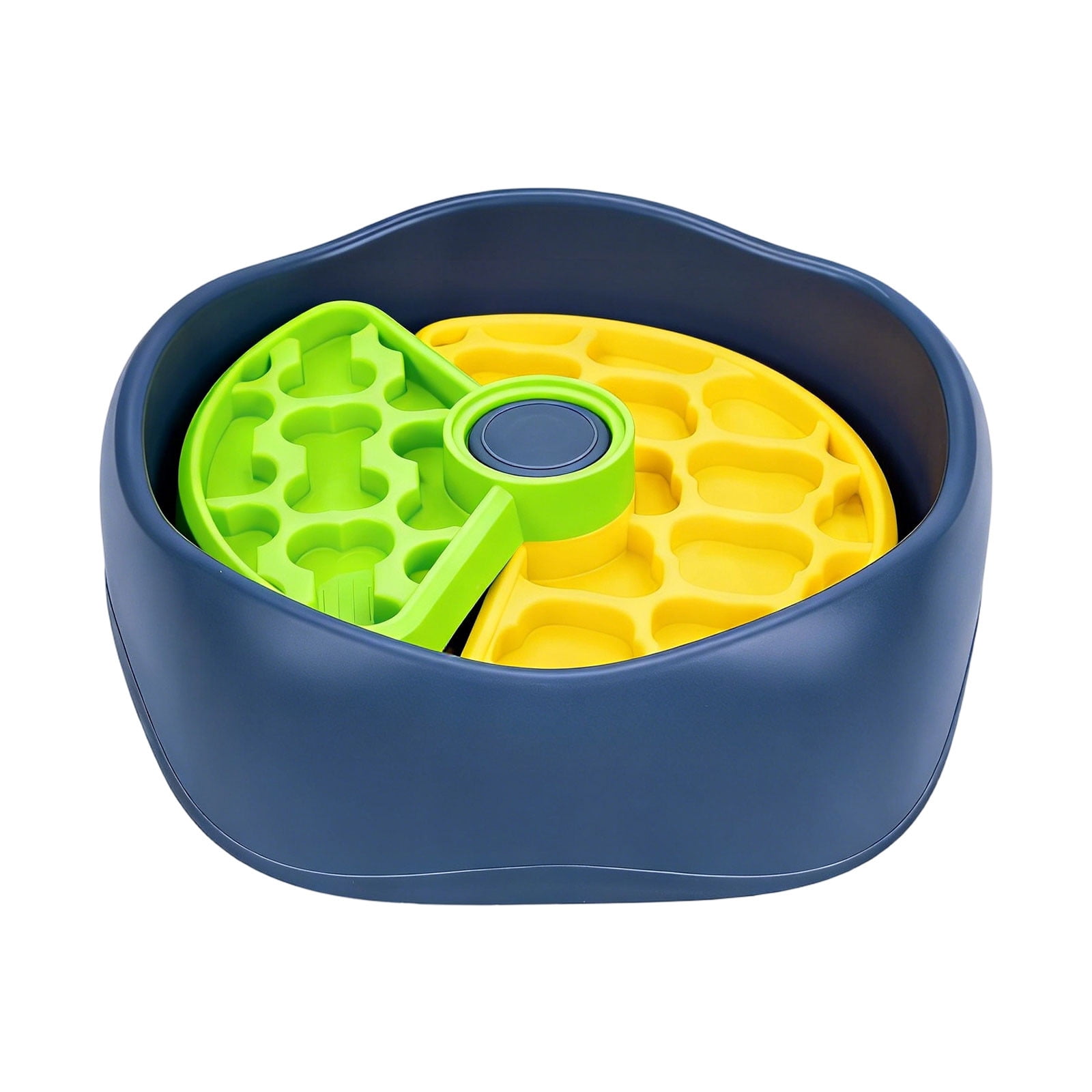 Slow Feeder Bowl Interactive Dish 3 Layer Rotation Slow Food Bowl For ...