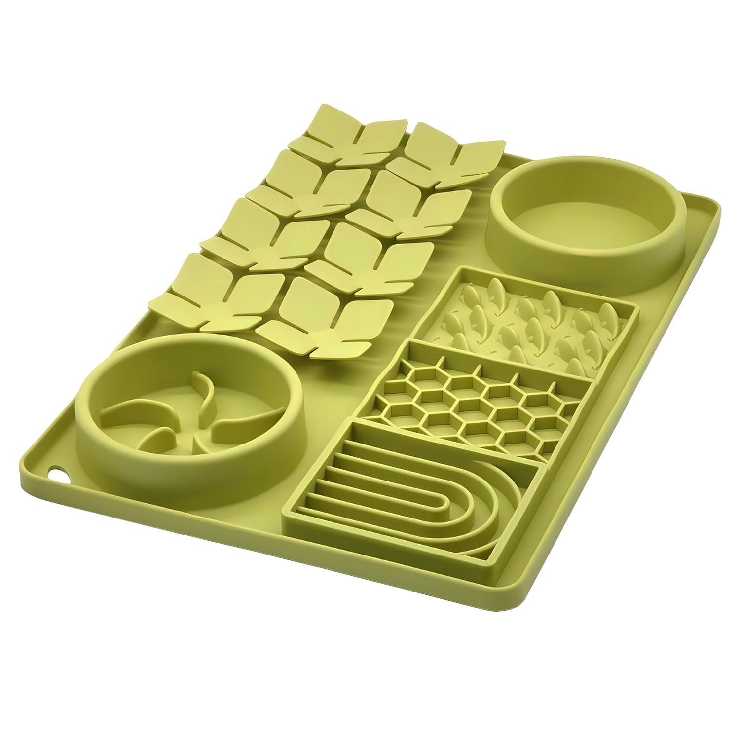 Slow Feeder Bowl, Silicone Lick Mat With Suction Cups For Dog Cat ...