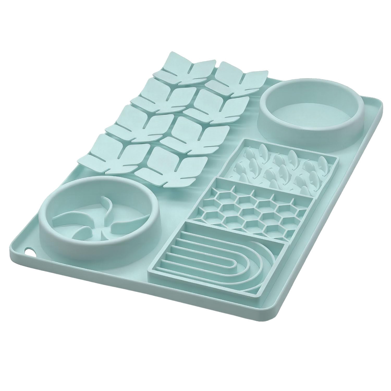 Slow Feeder Bowl, Silicone Lick Mat With Suction Cups For Dog Cat ...