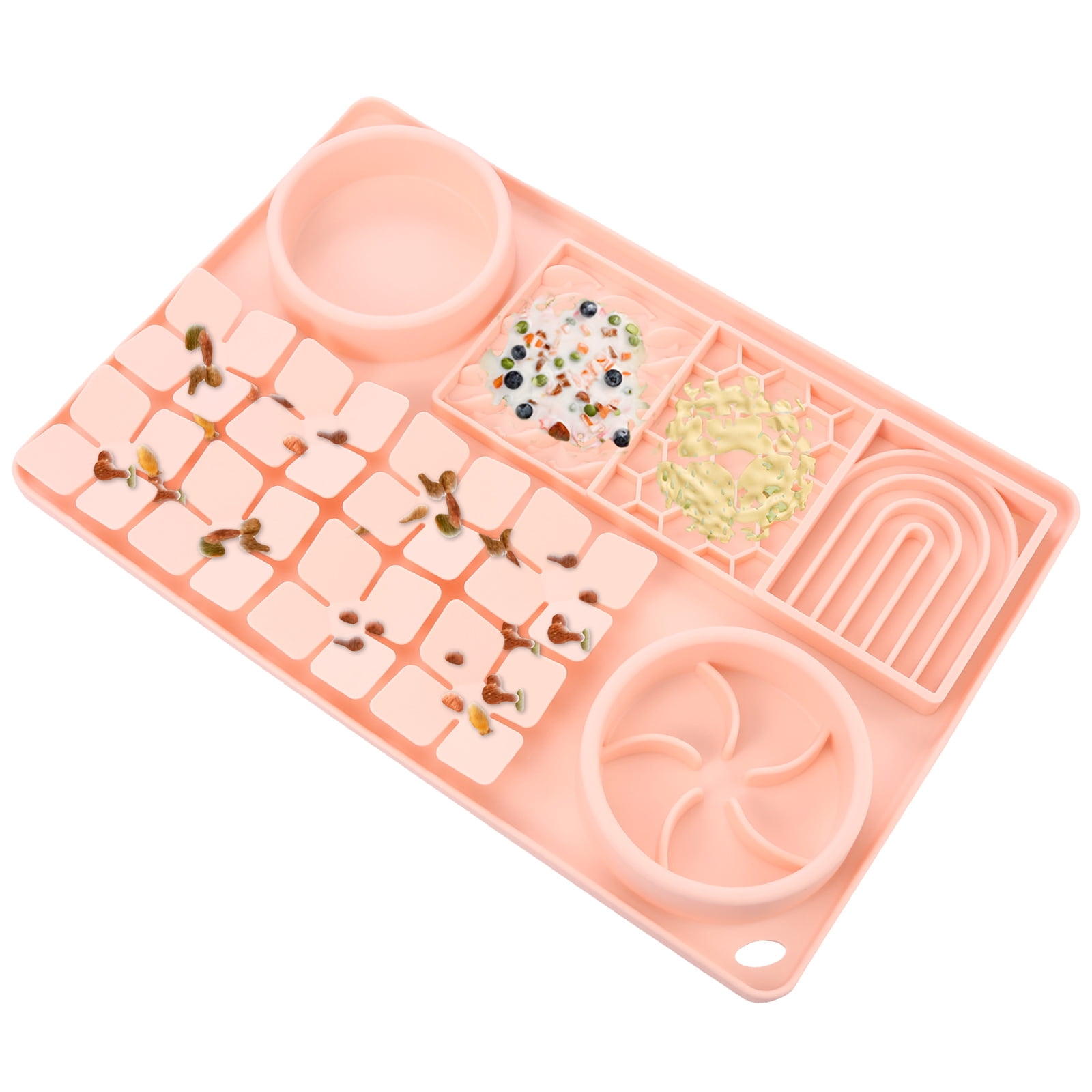 Slow Feeder Bowl, Silicone Lick Mat with Suction Cups for Dog Cat ...