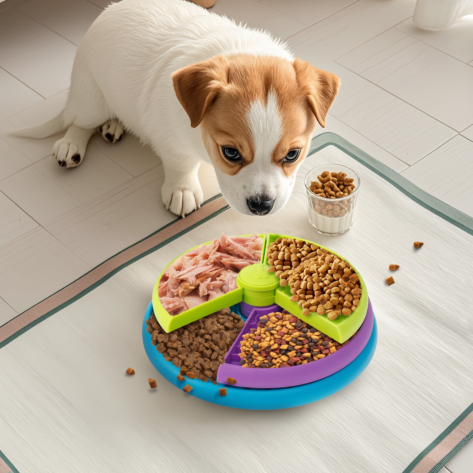 Slow Feeder Dog Bowl 3 Levels, Reduces Boredom and Anxiety Dog Food ...