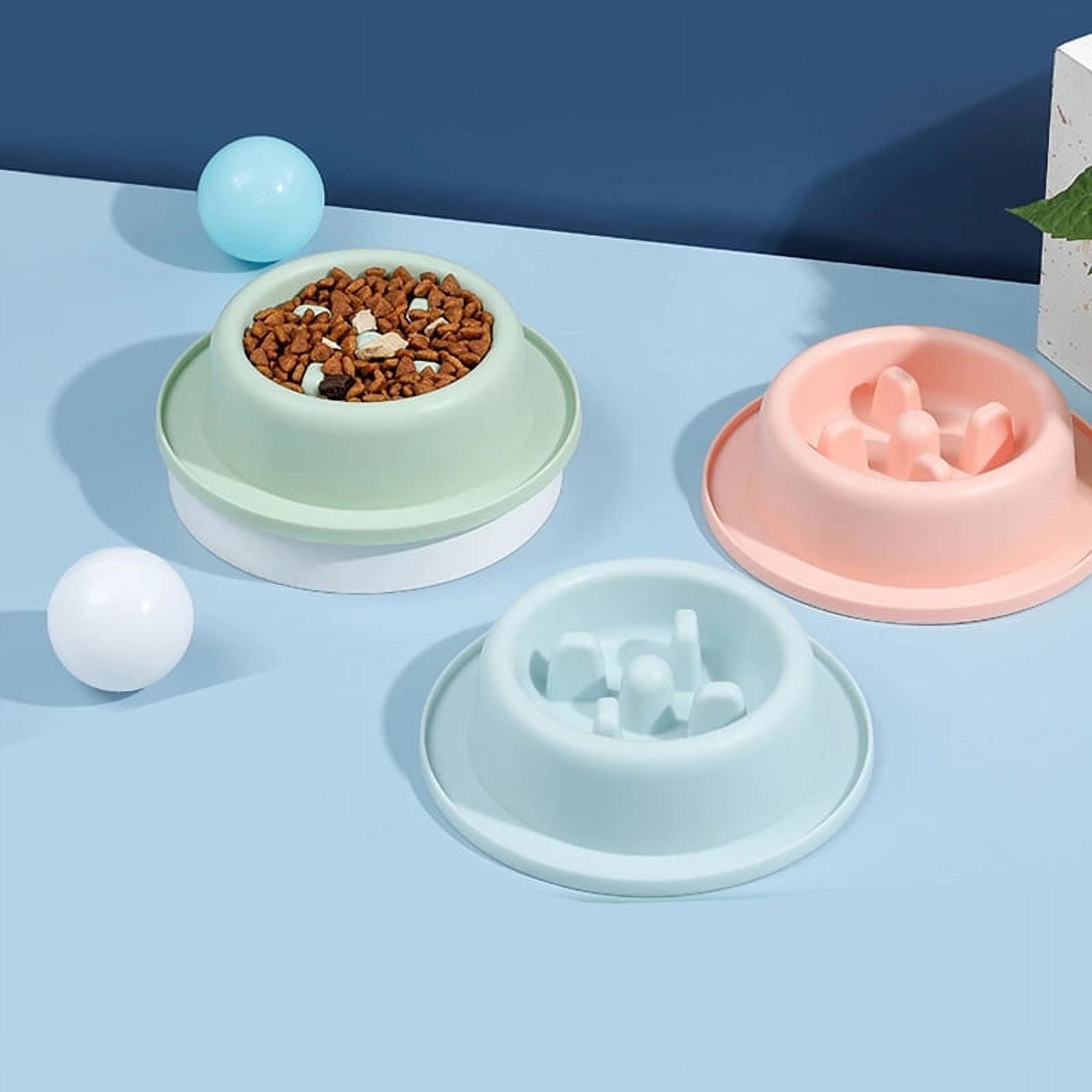Slow Feeder Dog Bowl Anti-Chocking Slower Feeding Dog Puzzle Bowl ...