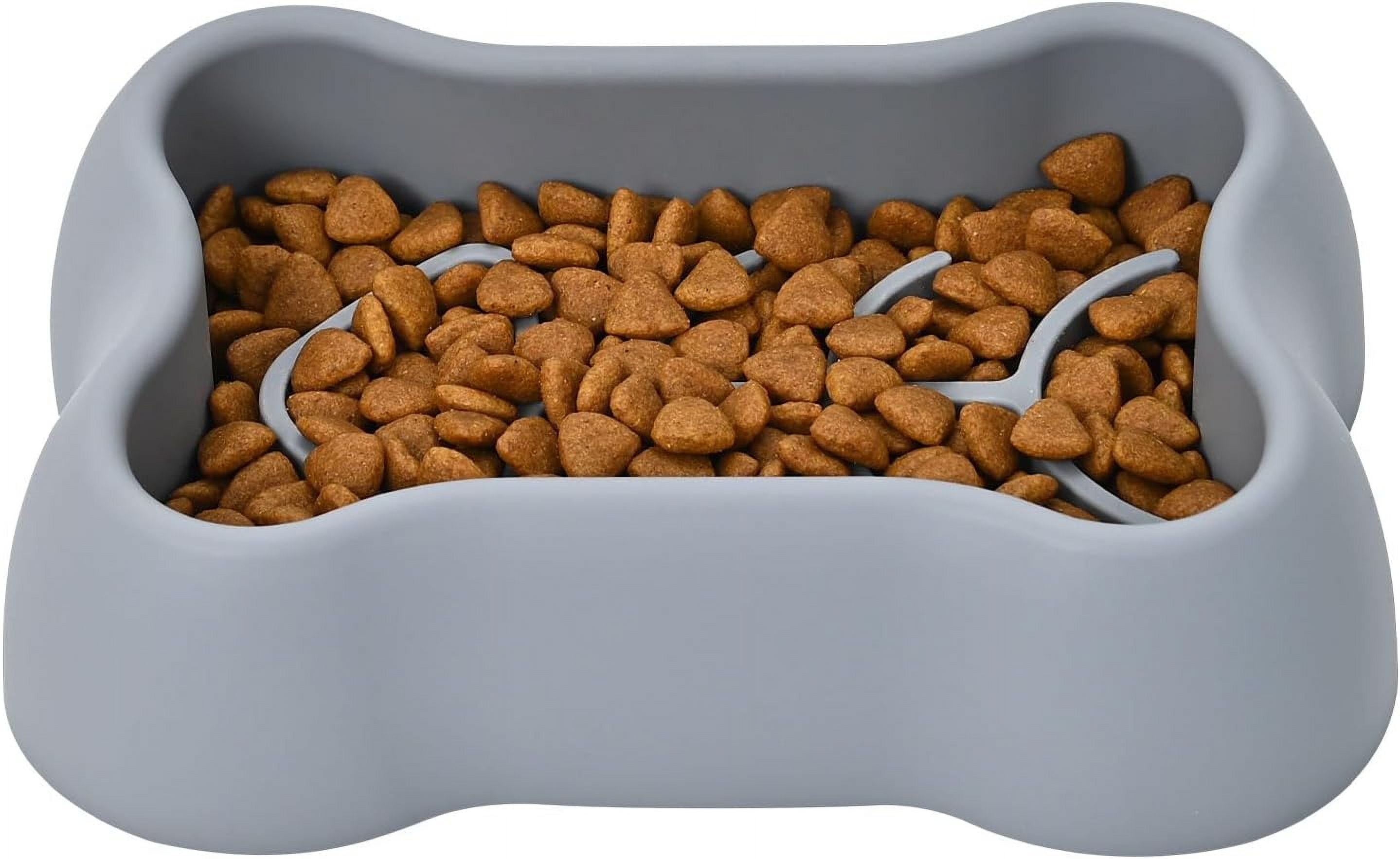 Slow Feeder Dog Bowl, Cat Feeding Bowl, Pet Fun Puzzle Feeder, Non-Skid ...