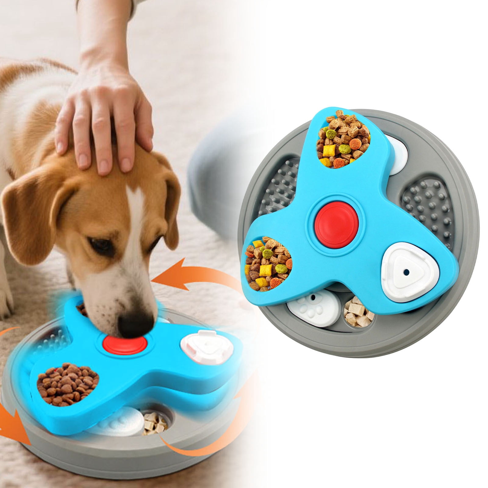 Slow Feeder Dog Bowl Interactive Puzzle Toy for Mental Enrichment and ...
