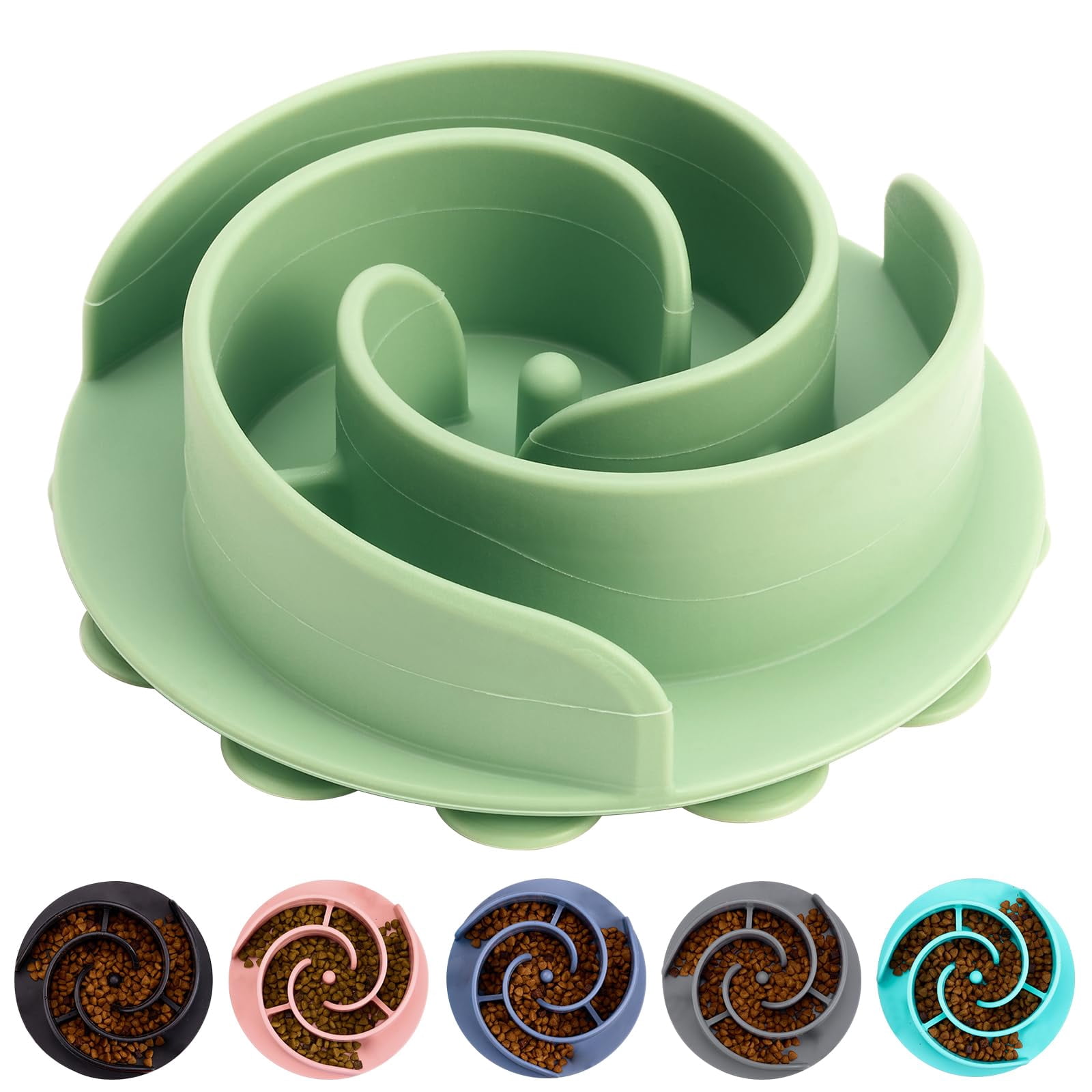 Slow Feeder Dog Bowls DPF11 Insert, Bestalk Soft Silicone Slow Eating ...