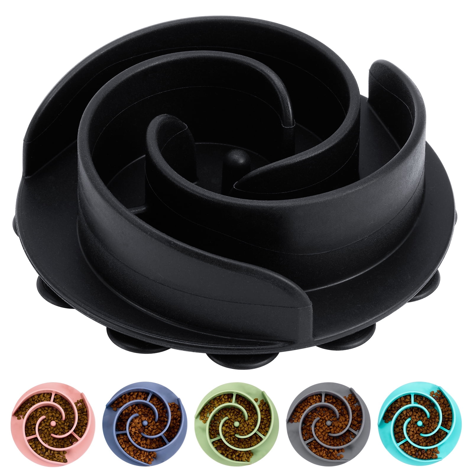 Slow Feeder Dog Bowls Insert, Bestalk Soft Silicone Dog Slow Eating ...