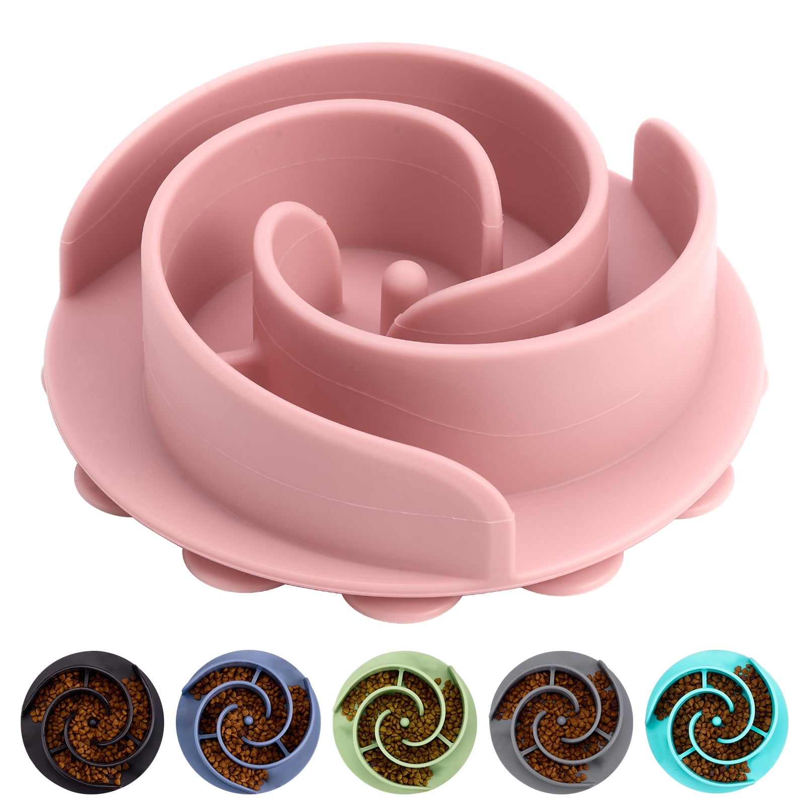 Slow Feeder Dog Bowls Insert, Bestalk Soft Silicone Dog Slow Eating ...