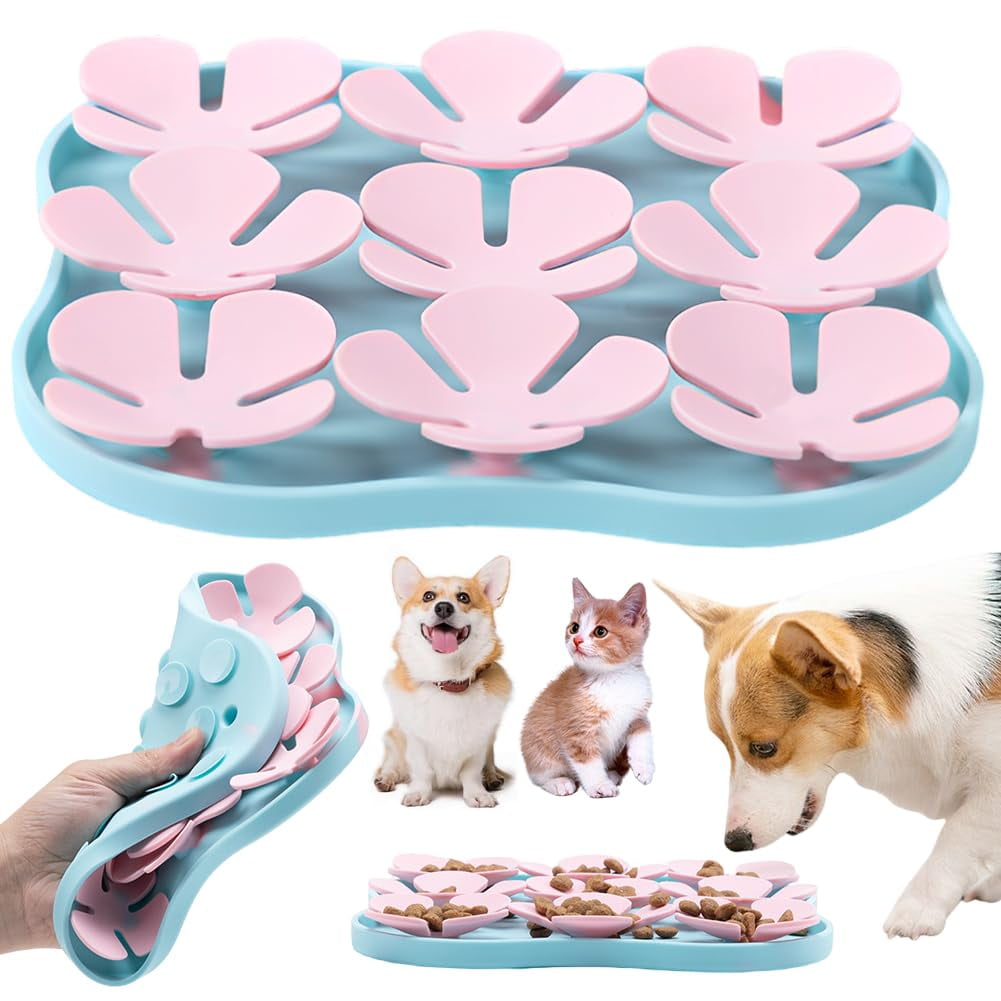 Slow Feeder Dog Bowls TMA2 Silicone Slow Feeder Lick Down Eating Pet ...