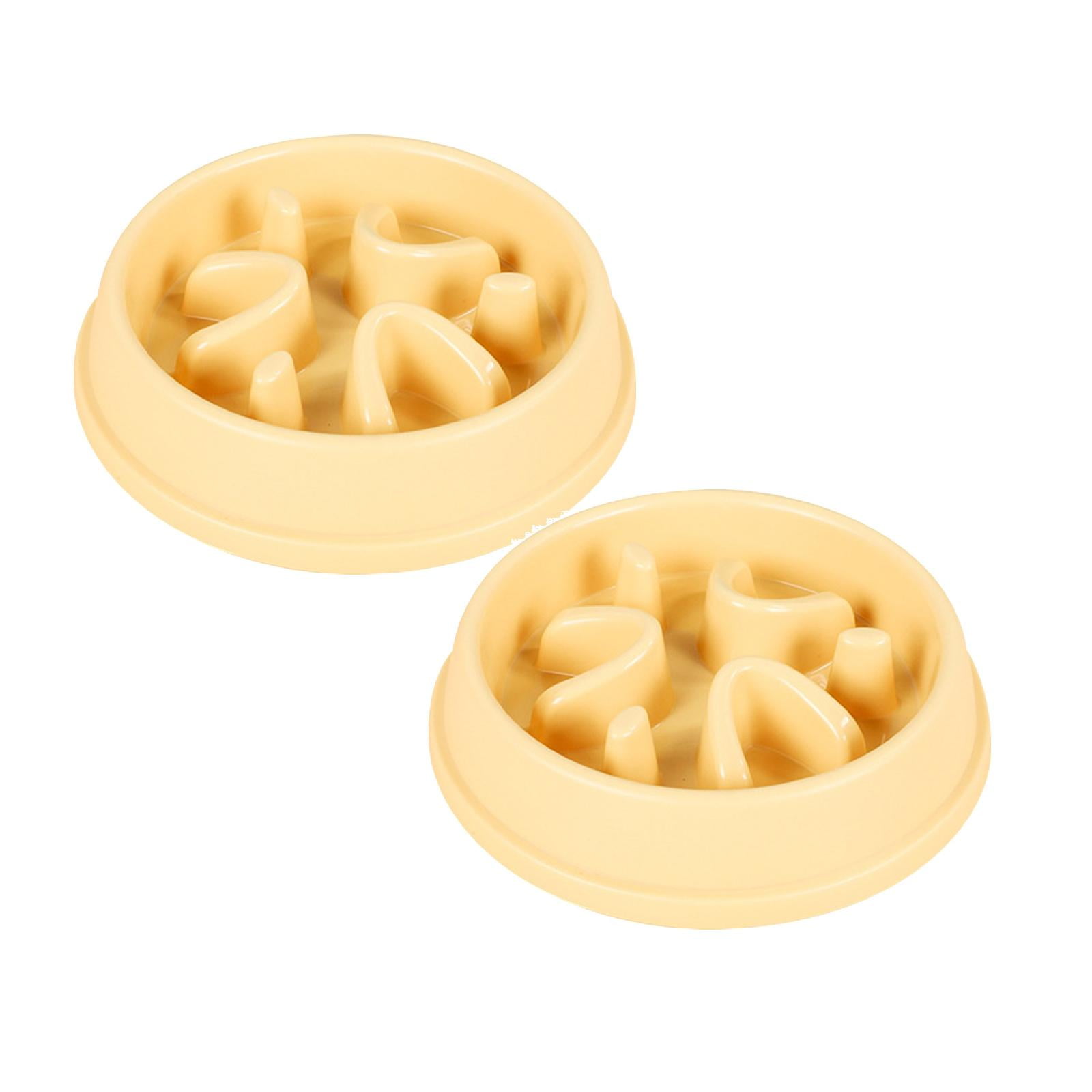 Slow Feeder Dog Bowls for Fast Eaters – 1.5 Cup PP Maze Bowl, Reduces ...