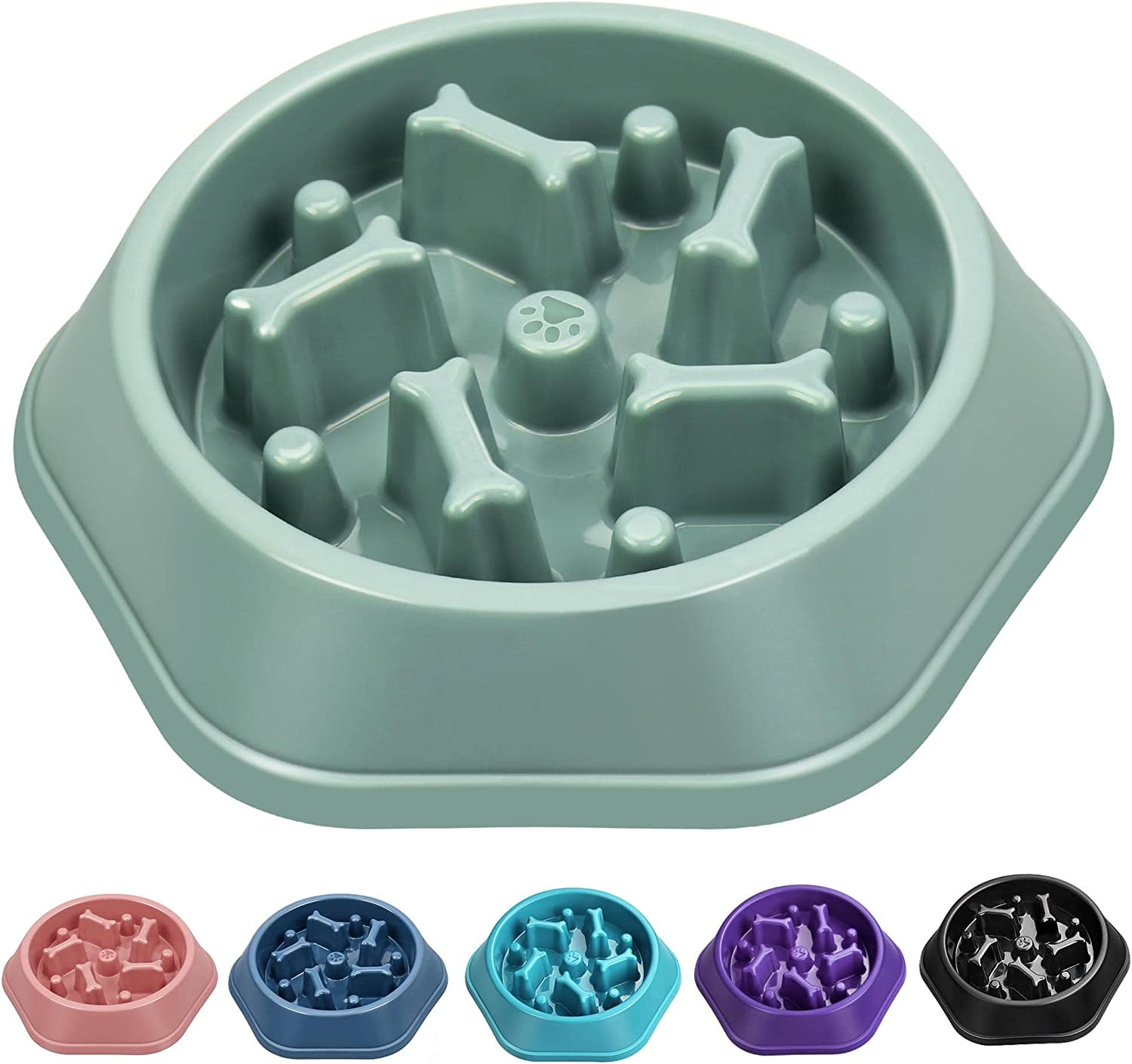 Slow Feeder Dog Puzzle Bowl - Anti-Chocking, Interactive, Bloat Stop ...