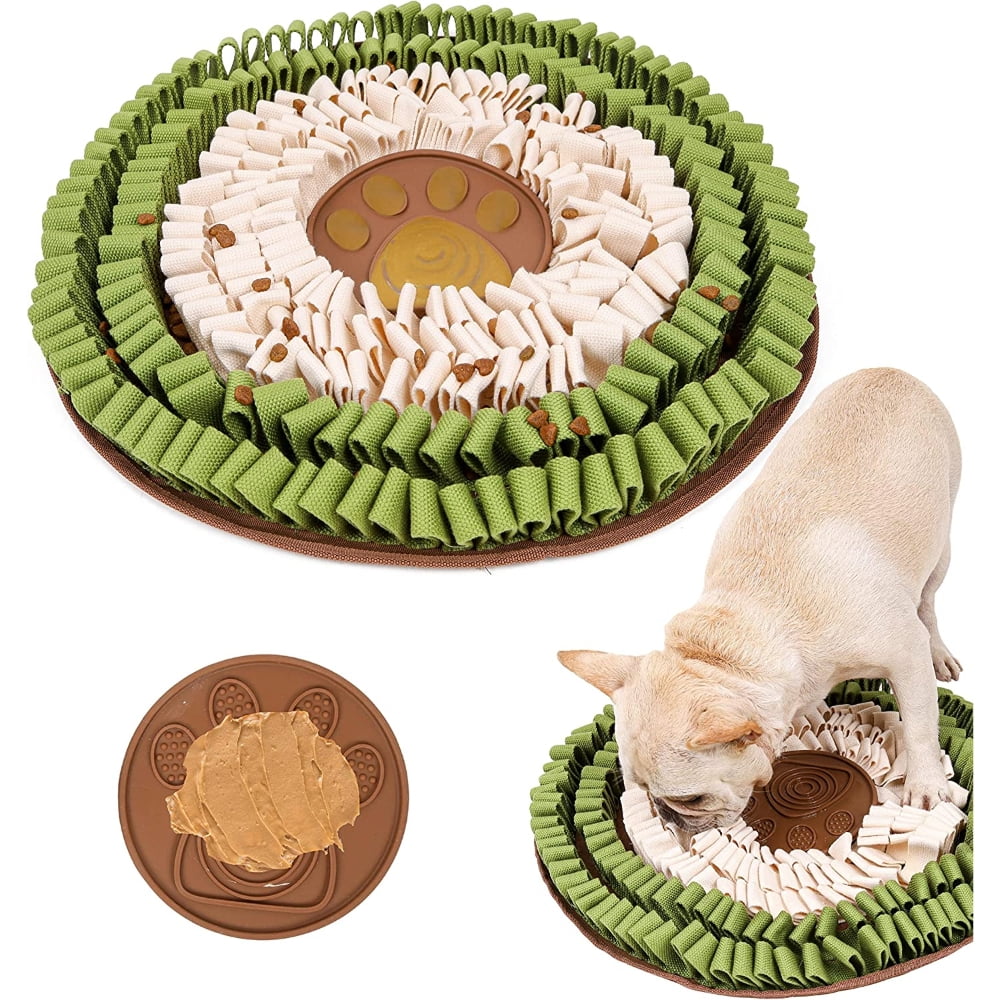 Slow Feeding Snuffle Mat with Lick Tray Pad for Dry Food and Wet Food ...