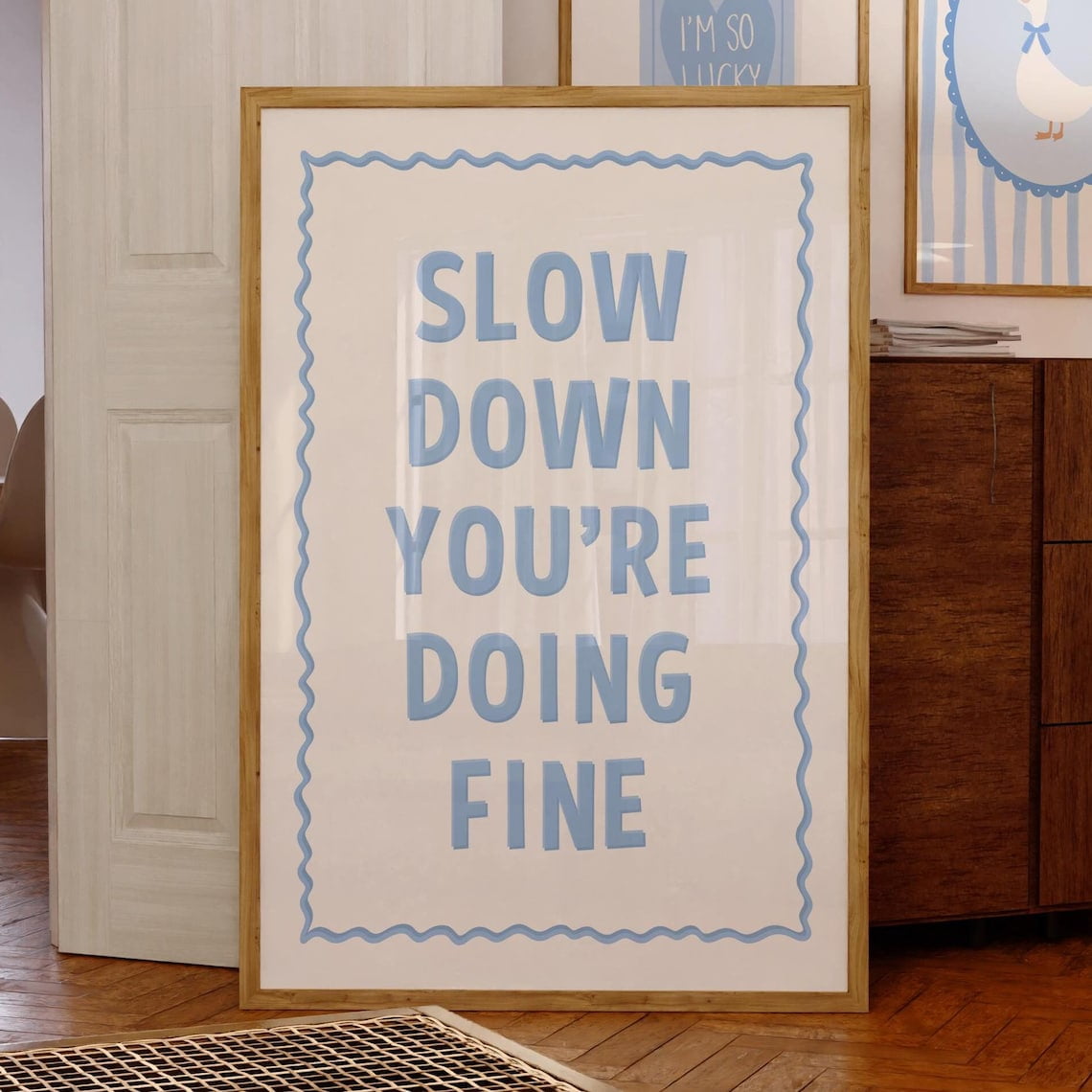 Slow Down You'Re Doing Fine Art Print, Billy Joel Inspired Poster ...