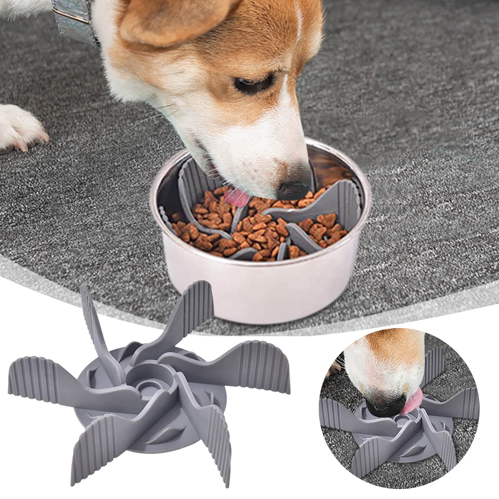 Slow Food Dispenser Dog Bowl Insert Third Generation Upgrade Sturdy ...