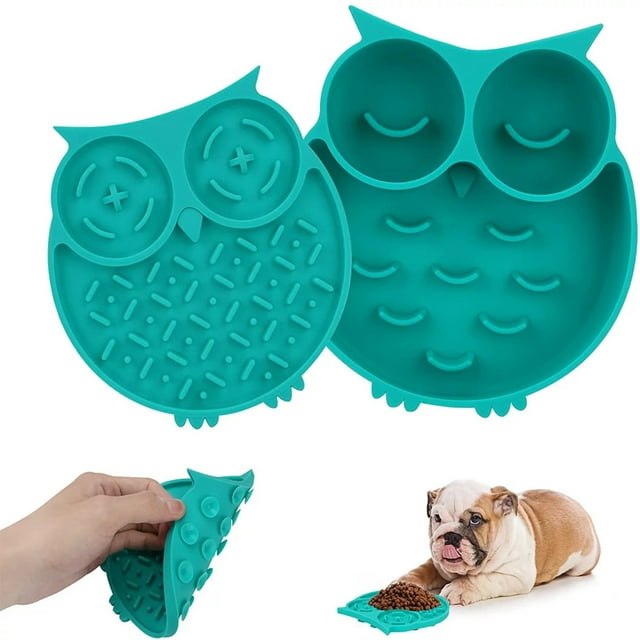 Slow Fun Feed Dog Bowl, Slow Feeder Dog Bowl Anti-Gulping, Blue slow ...