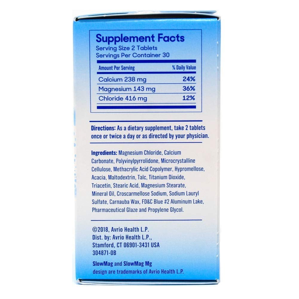 Slow-Mag Slow-Mag Magnesium Chloride With Calcium, 60 tabs Pack of 2 by ...