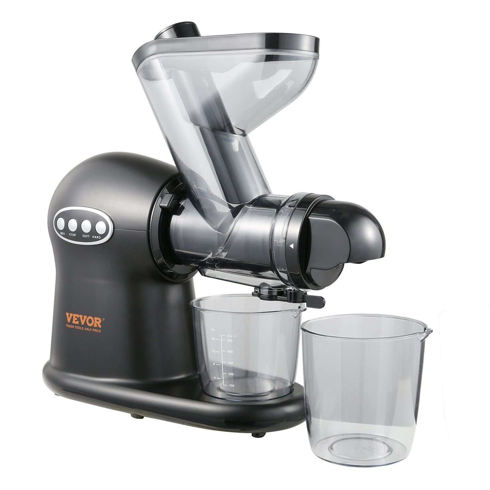 Slow Masticating Juicer, 2-Speed Cold Press Juicer with Reverse, Quiet ...