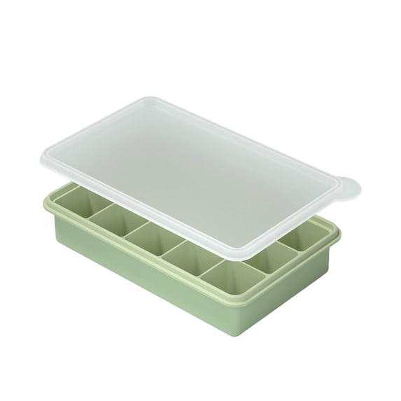 Slow Melting Large Silicone Ice Cube Tray for Freezer, with Lid Easy to ...