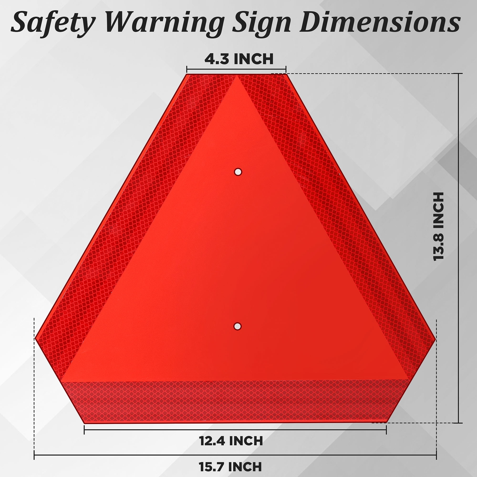 Slow Moving Vehicle Triangle, Aluminum Slow Moving Vehicle Sign with ...
