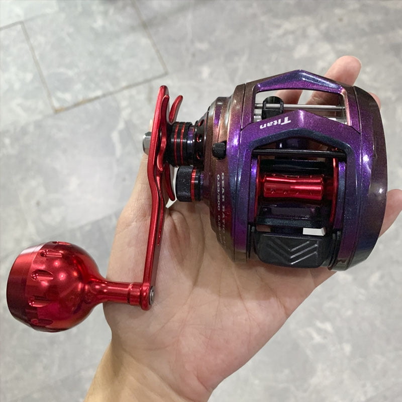 Slow Pitch Jigging Reel 17kg Gear Ratio 7.1:1 Aluminum Metal 11+1BB ...