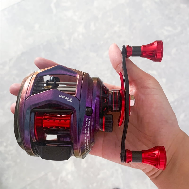 Slow Pitch Jigging Reel 17kg Gear Ratio 7.1:1 Aluminum Metal 11+1BB ...