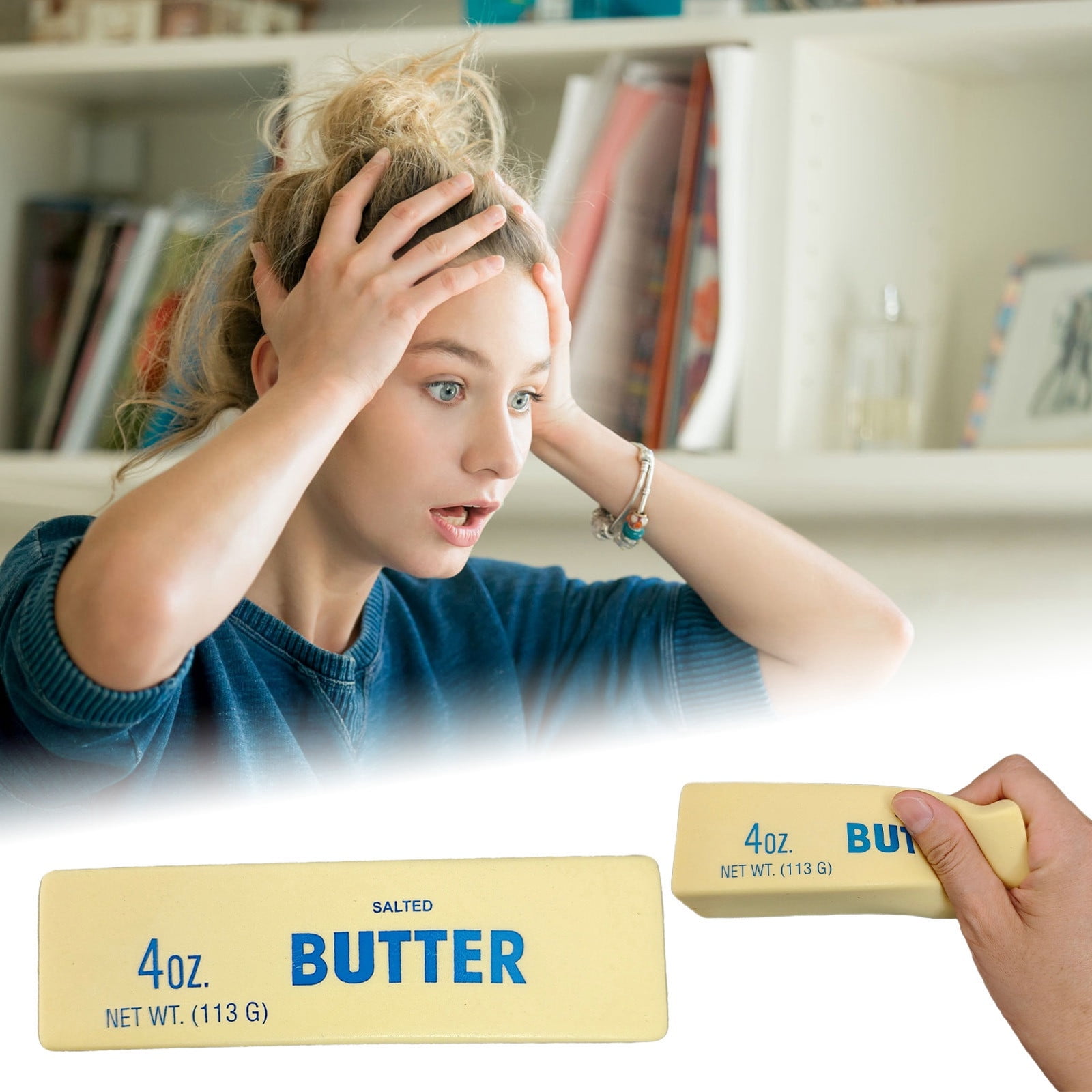 Slow Rise Butter Stick Stress Reliever Toy - Scented Sensory Fidget Toy ...