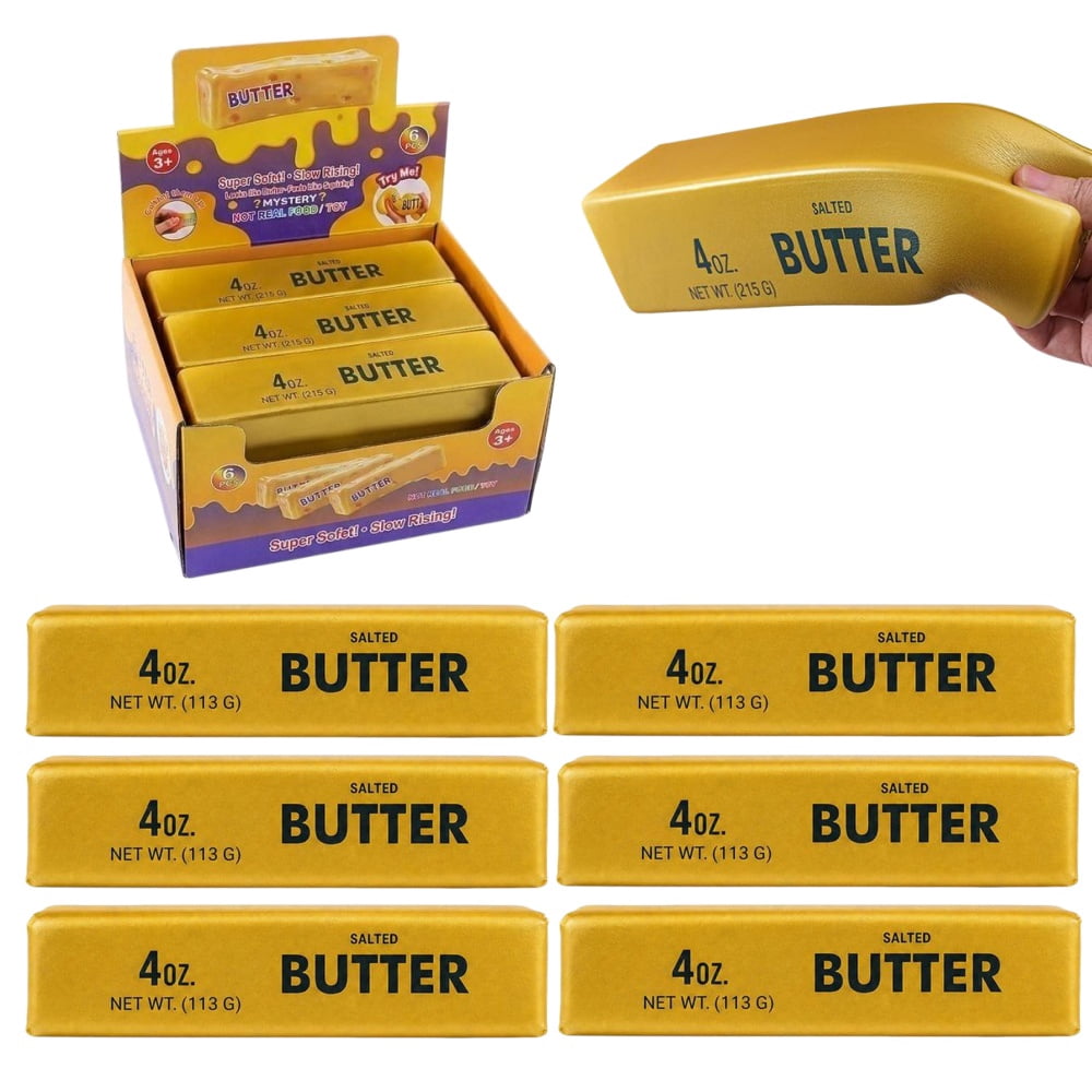 Slow Rising Squishing Butter Stick, Gold Sticky Butter Sticks Squeeze ...