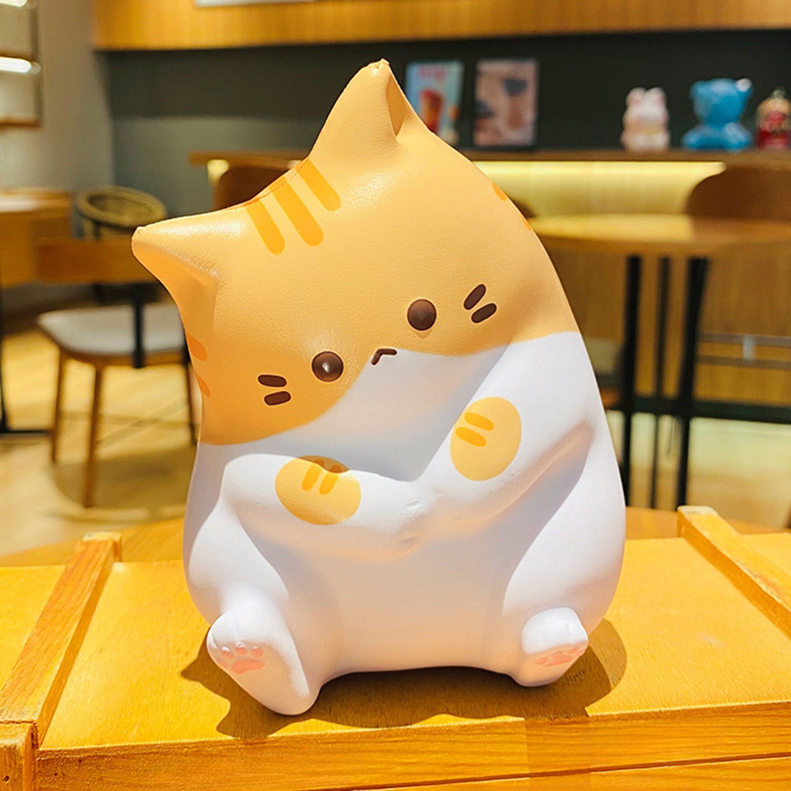 Slow Rising Squishy Kitty Stress Ball - Durable Rubber Anti-Anxiety Toy ...