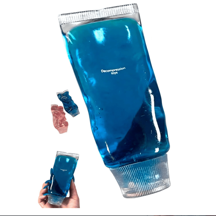 Slow Rising Toothpaste Squishy, Realistic Transparent Tube with Glitter ...