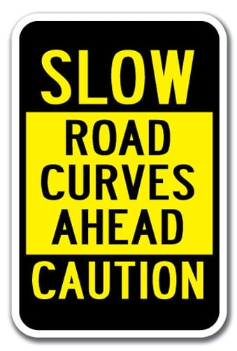 Curves Ahead Sign